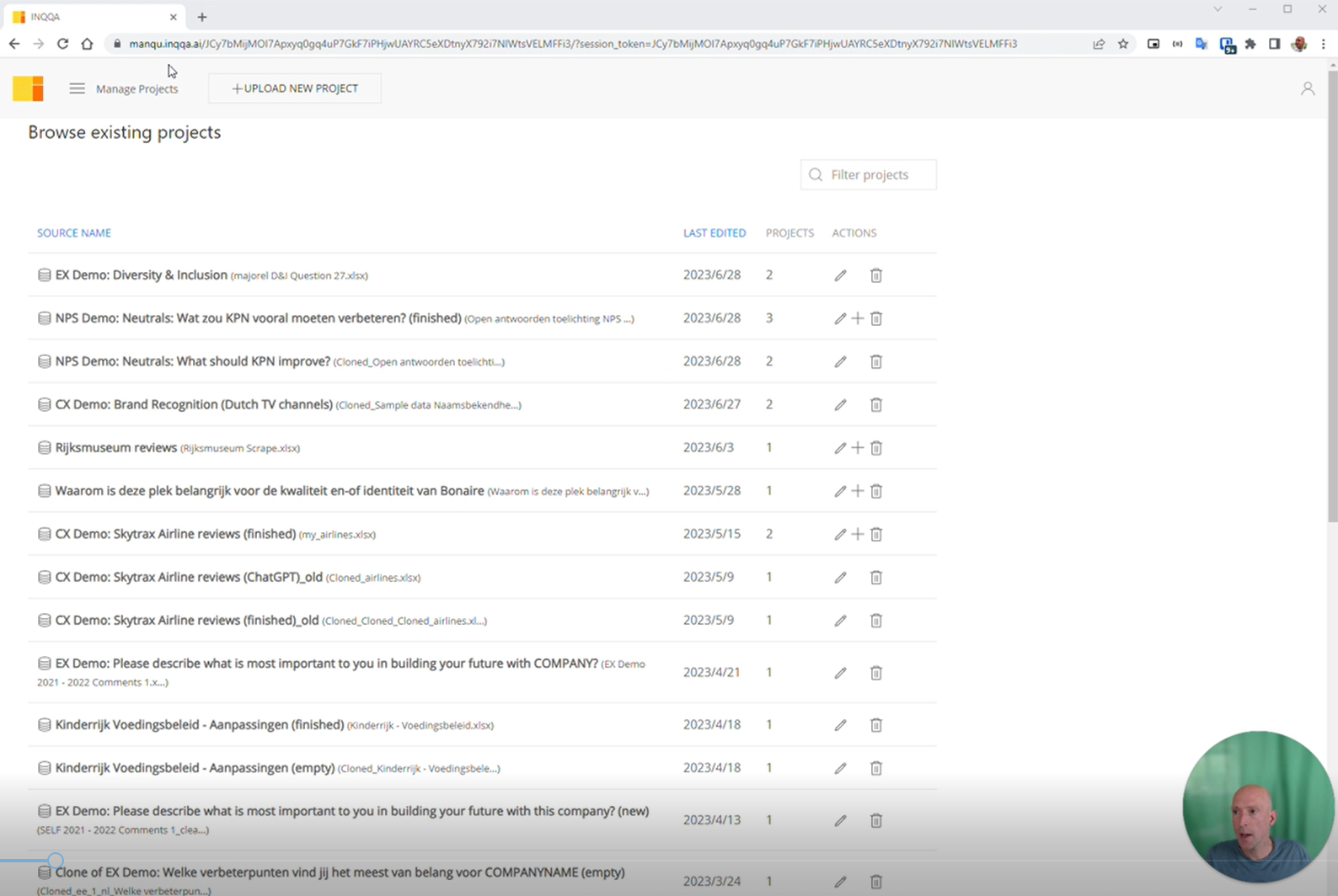 12: Tutorial: Exciting Interface Update for Easy Project Management 🎉 - Inqqa AI