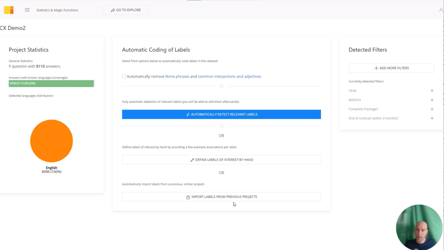 Connects the dots in employee surveys & market research